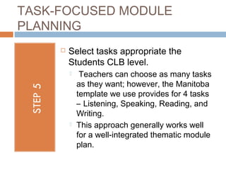 Module Planning in Adult ESL | PPT