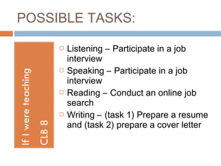Module Planning in Adult ESL | PPT
