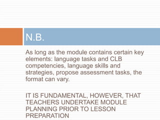Module Planning in Adult ESL | PPT