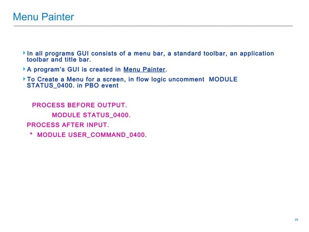 Module Pool Programming Ppt