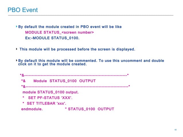 Module Pool Programming Ppt