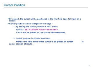 Module pool programming | PPT
