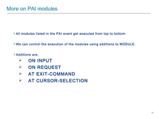 Module pool programming | PPT