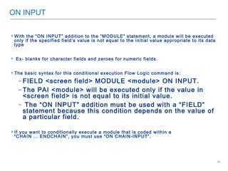 Module pool programming | PPT