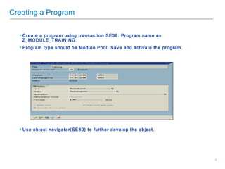 Module pool programming | PPT