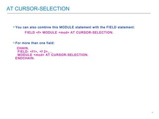 Module pool programming | PPT
