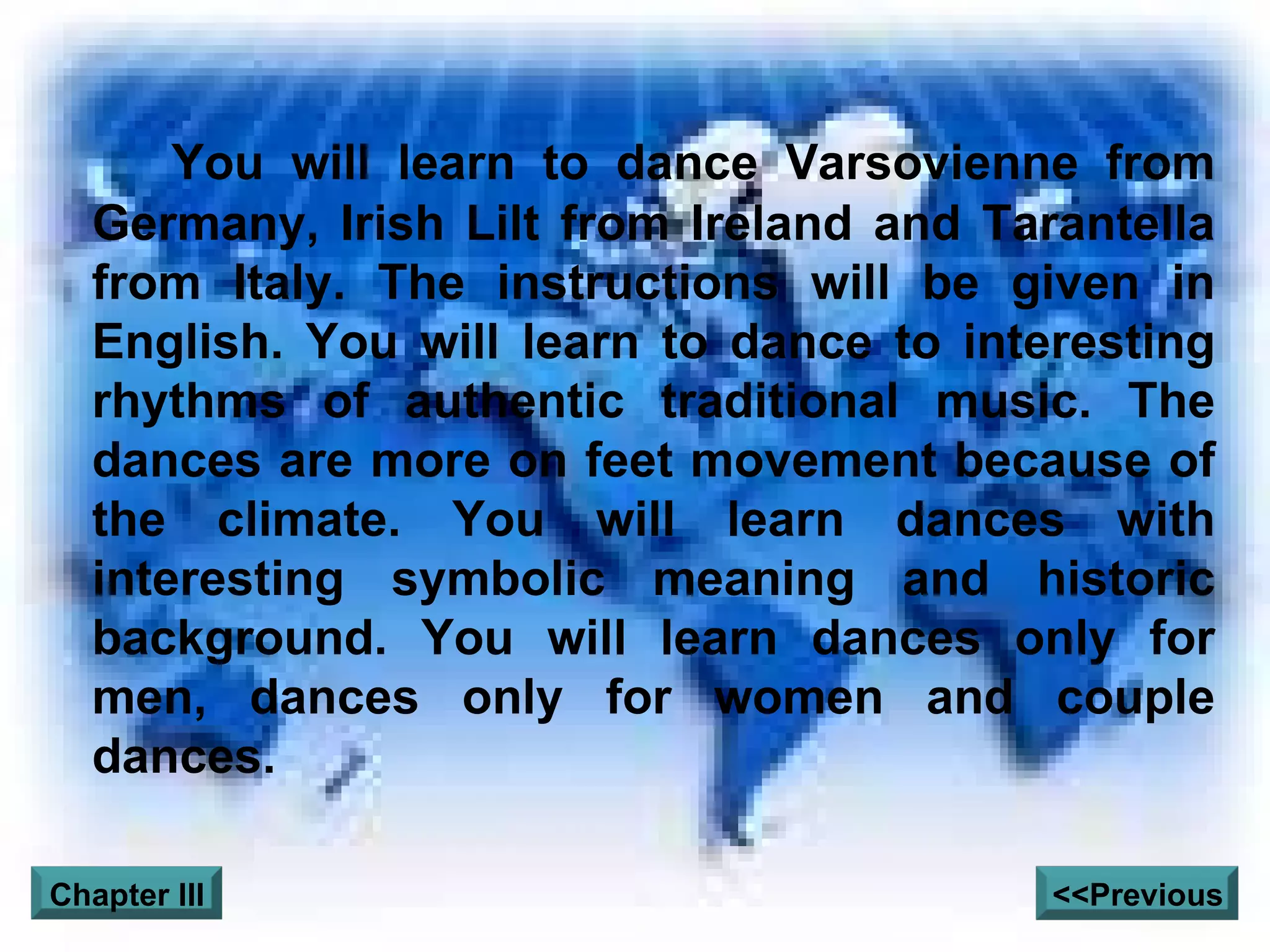 Module Presentation Selected Foreign Folk Dances | PPT