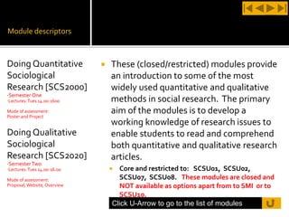 Module presentation l2 2018 | PPT