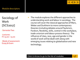 Module presentation l2 2018 | PPT