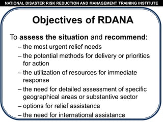 Rapid Damage and Needs Analysis on DRR Management | PDF