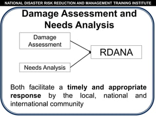 Rapid Damage and Needs Analysis on DRR Management | PDF