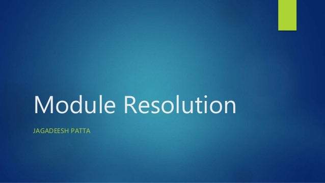 Module resolution | Typescript Module resolution | Typescript