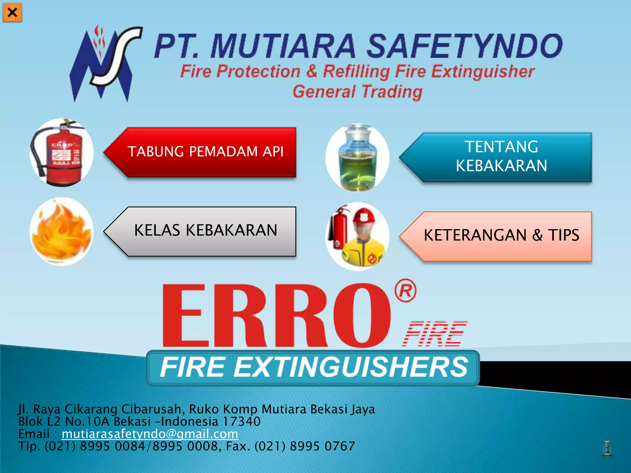 Alat Pemadam Api Ringan | Isi Ulang Tabung Apar | PPT