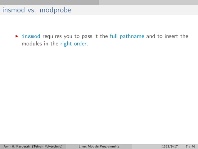 Linux Module Programming | PDF | Operating Systems | Computer Software and Applications