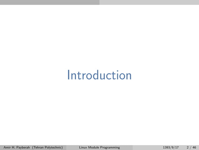 Linux Module Programming | PDF | Operating Systems | Computer Software and Applications
