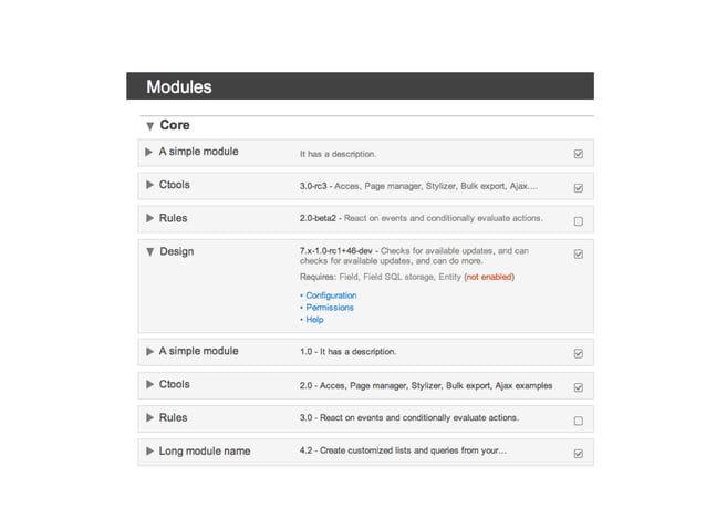 Modules page-designs | ODP