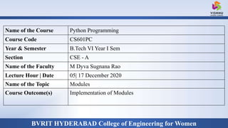 Modules 17 12_2020 | PPT