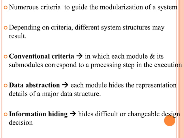 Modules And Modularization Criteria Pptx Programming Languages Computing