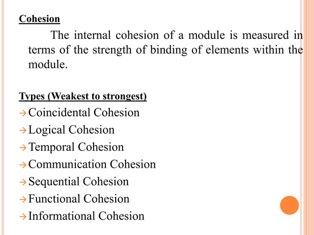 Modules And Modularization Criteria