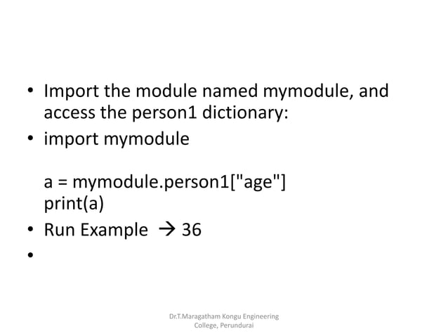 Modules and packages in python | PPSX