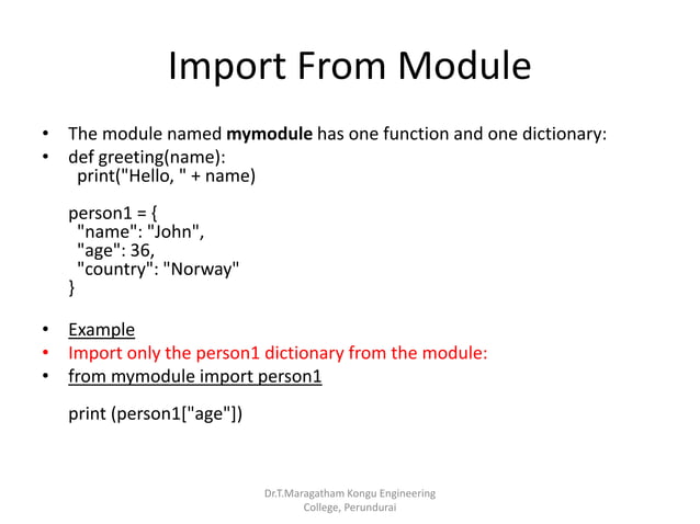 Modules and packages in python | PPSX