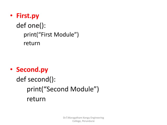 Modules and packages in python | PPSX