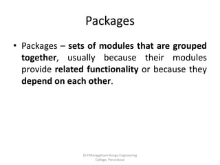 Modules and packages in python | PPSX