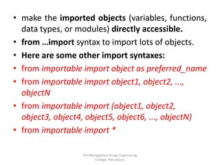 Modules and packages in python | PPSX