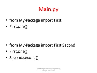 Modules and packages in python
