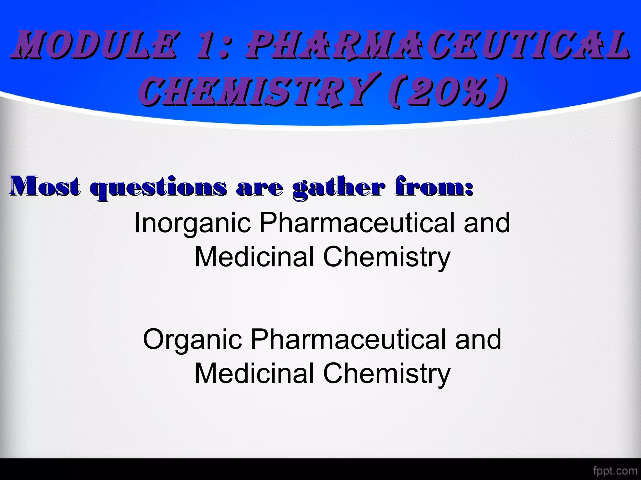 Pharmacists Licensure Exam Modules | PPT