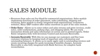 Modules in Enterprise Resource Planning | PPTX