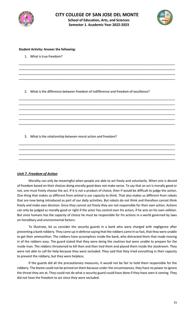 Modules in Ethics_updated (1).pdf | Secondary Education | Education