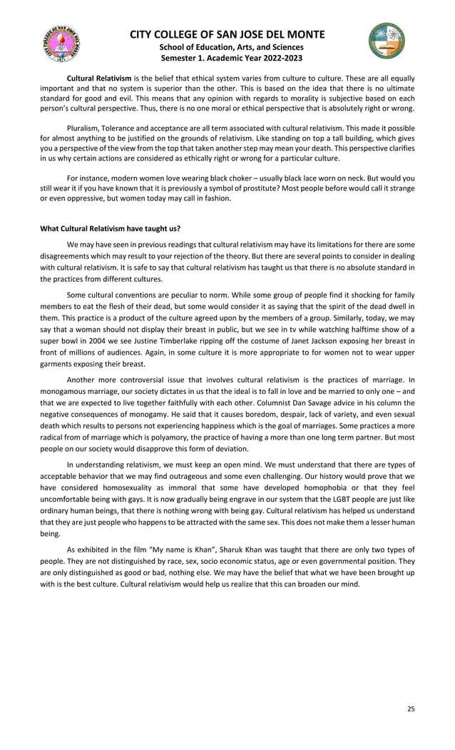 Modules in Ethics_updated (1).pdf | Secondary Education | Education