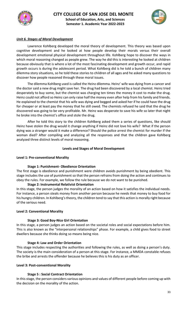 Modules in Ethics_updated (1).pdf | Secondary Education | Education