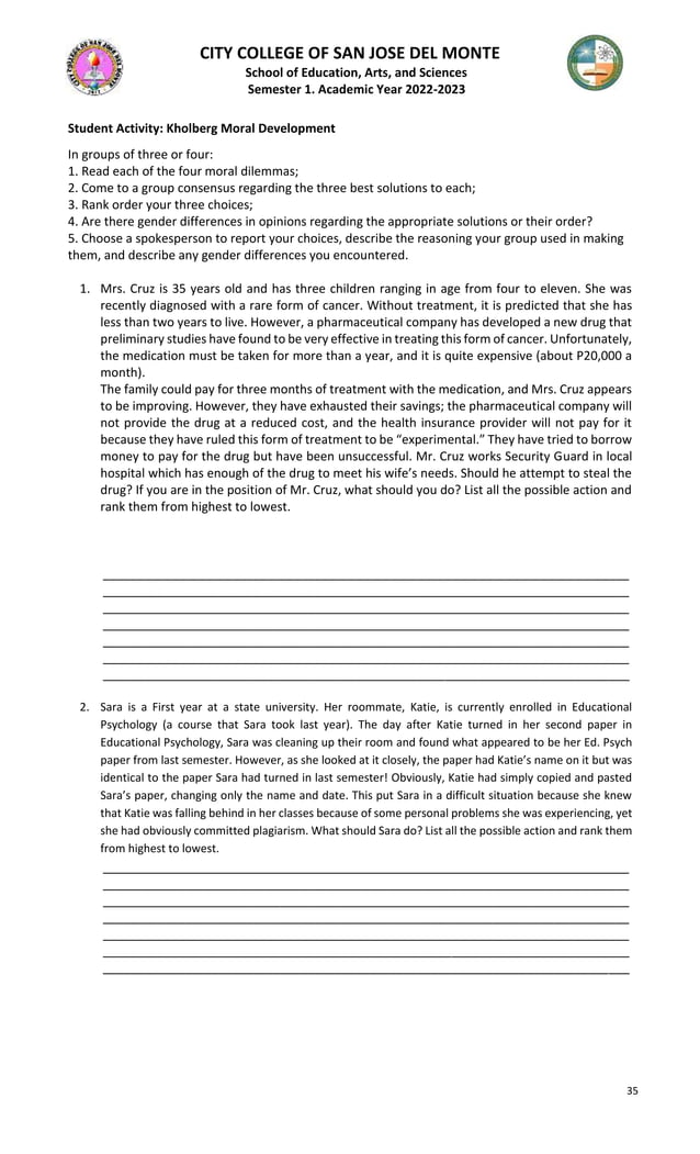 Modules in Ethics_updated (1).pdf | Secondary Education | Education