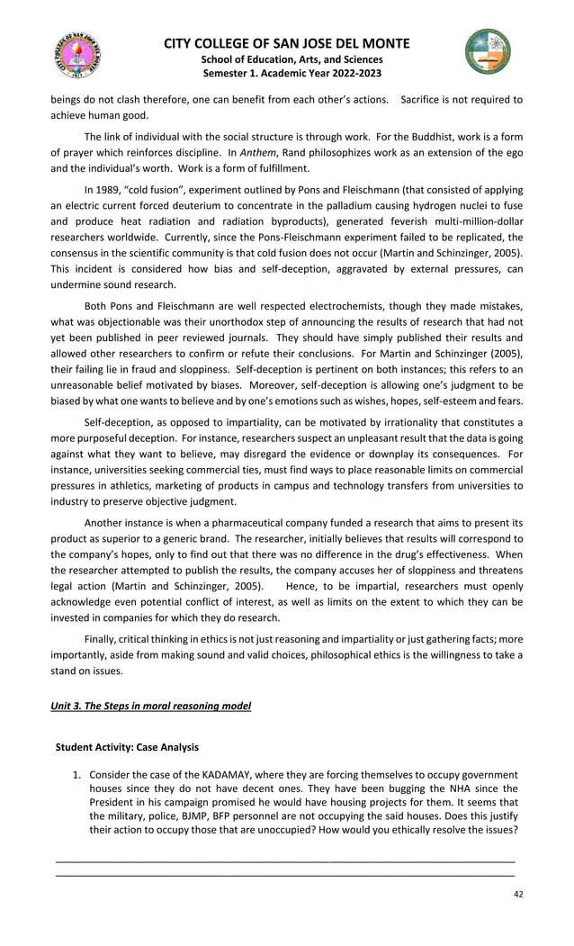 Modules in Ethics_updated (1).pdf | Secondary Education | Education