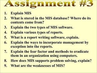 Modules in mis | PPT