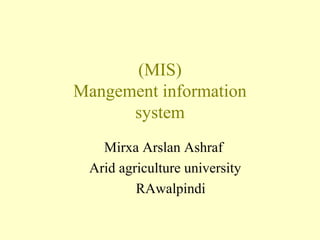 Modules in mis | PPT