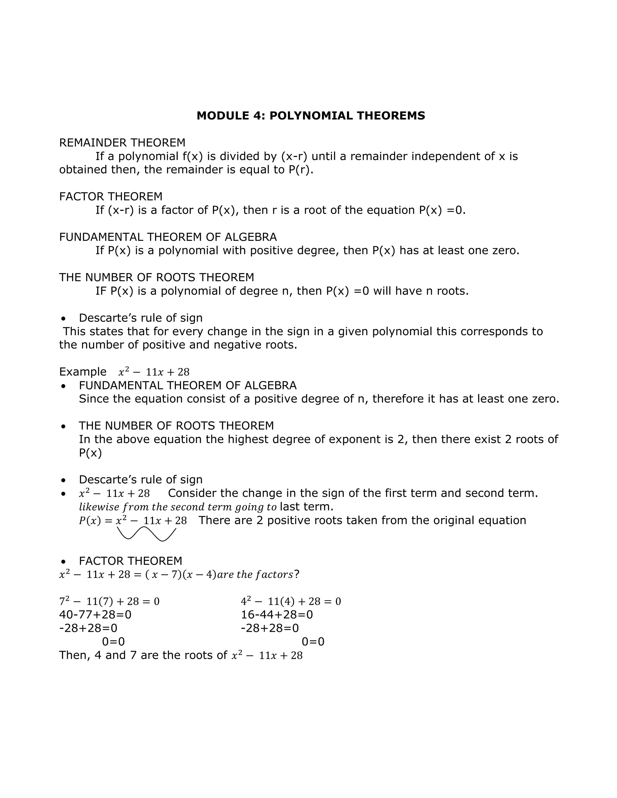 Modules Linear Algebra Drills | PDF