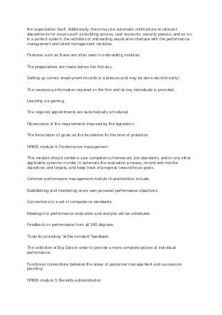 Modules of a Human Resource Management System | PDF