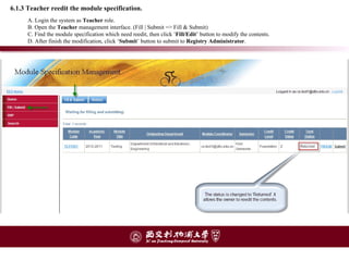 Module Specification Management | PPT
