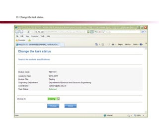 Module Specification Management | PPT