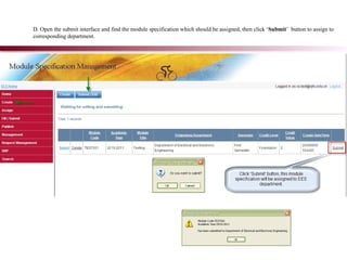 Module Specification Management | PPT