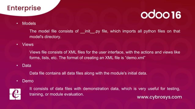 Module Structure In Odoo 16 Ppt