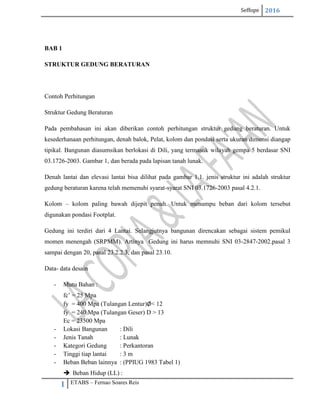 Modul etabs seffope (1) | PDF