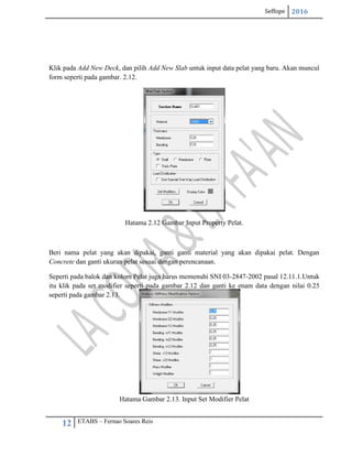 Modul etabs seffope (1) | PDF