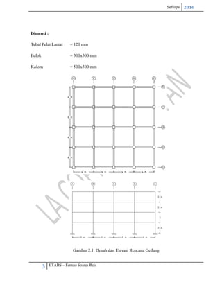 Modul etabs seffope (1) | PDF