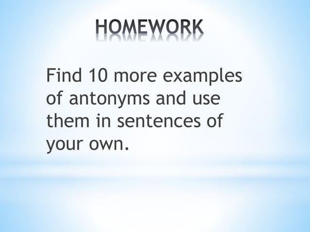 ANTONYMS | PPT
