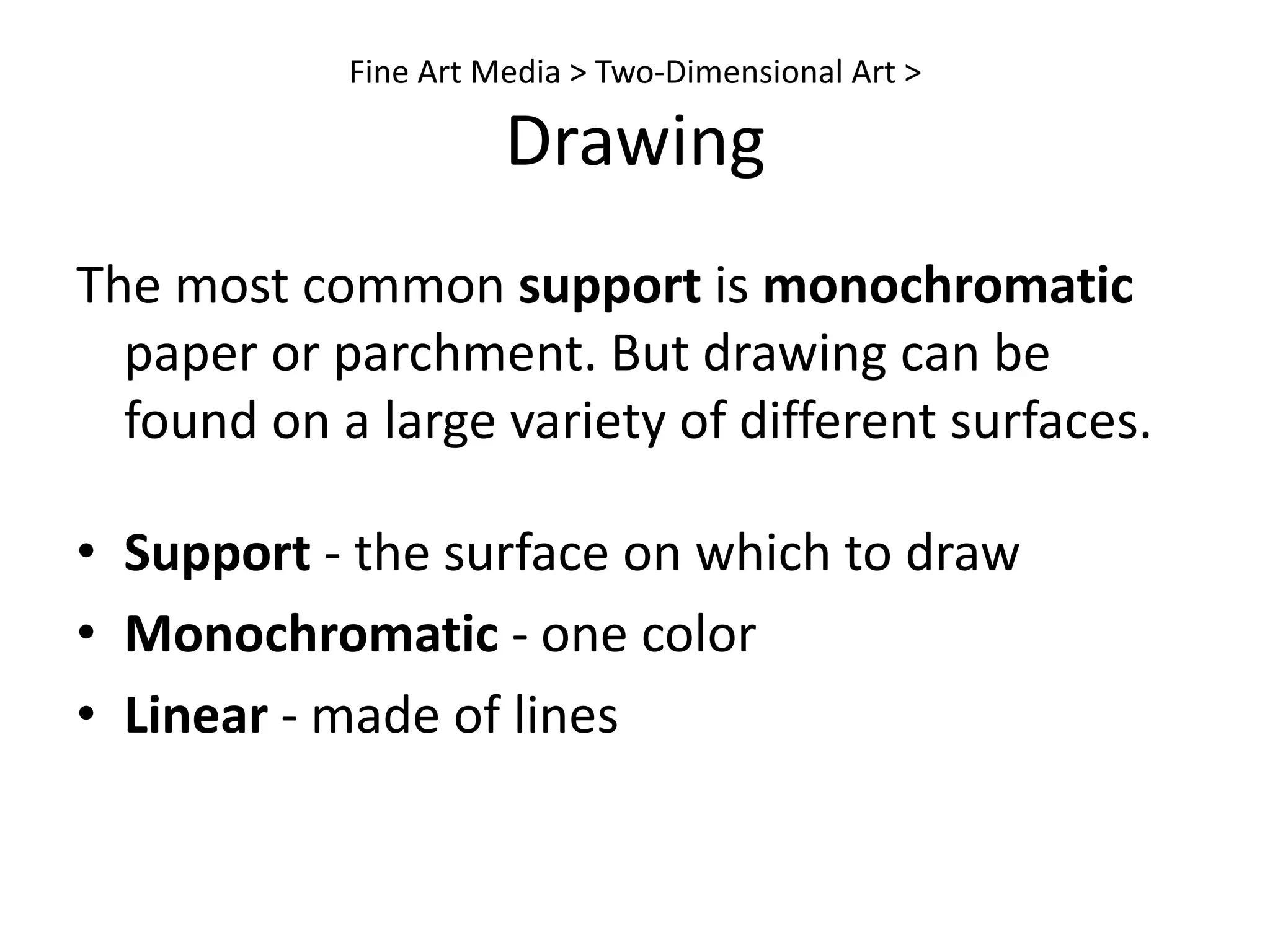 Two-Dimensional Fine Art Media | PPTX