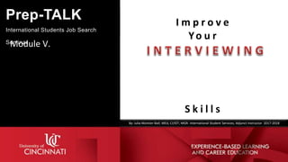 Seminar #8 improve your job interview skills ppt | PPT